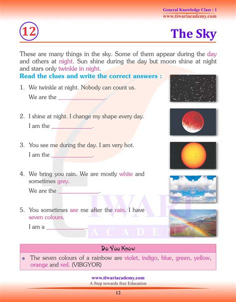 Class 1 Gk General Knowledge Questions And Answers Book Pdf