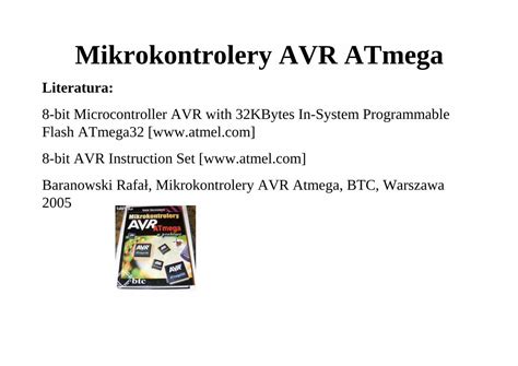 pdf literatura 8 bit microcontroller avr with 32kbytes in system
