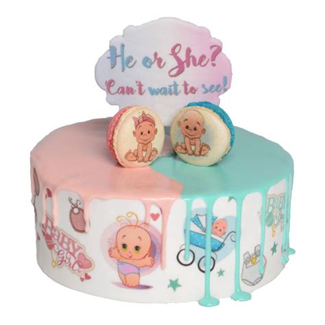 Торта за разкриване пола на бебето Торти Чочко