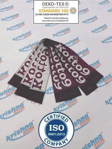 Multicolor Polyester Thread Collar Label At Rs 105piece In New Delhi