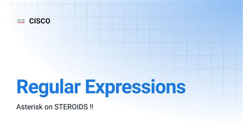 Regular Expressions Cisco