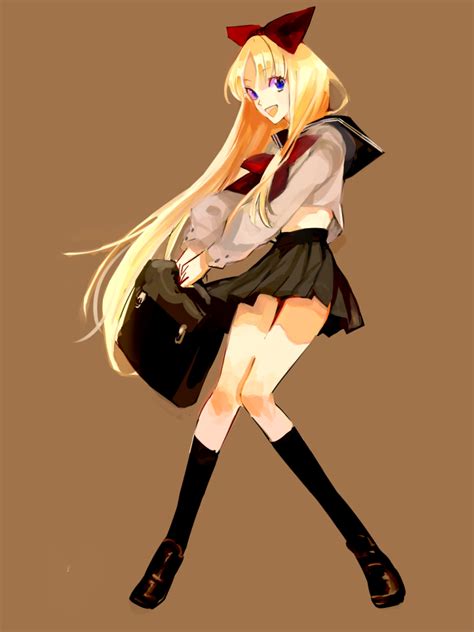 Safebooru 1girl Aino Minako Bag Bishoujo Senshi Sailor Moon Blonde Hair Bow Full Body Hair Bow