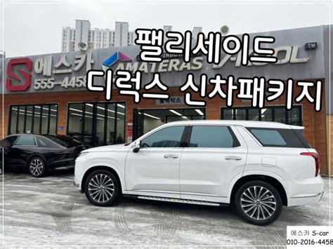 천안 신차패키지 전문점 팰리세이드 글라스틴트 레이니블루 포함된 디럭스 신차패키지 시공기 네이버 블로그