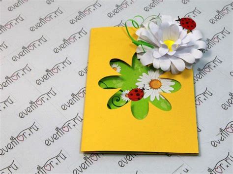 Як зробити листівку на День матері своїми руками Майстер клас для
