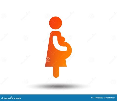 Pregnant Sign Icon Pregnancy Symbol Cartoon Vector Cartoondealer