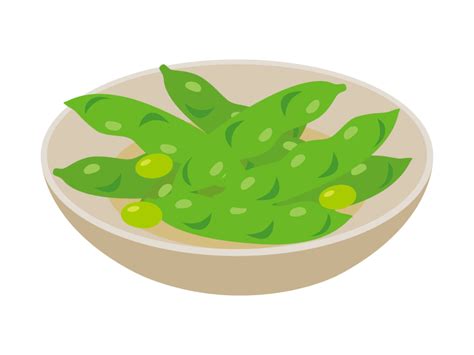 枝豆のイラスト 無料のフリー素材 イラストエイト