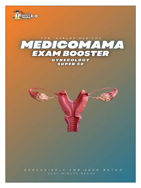 Knruhs 2k20 Gynaecology Super 50 Pdf Mammal Female Reproductive System Clinical Medicine