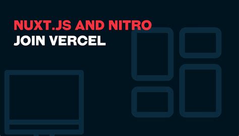 Nuxtjs And Nitro Join Vercel Pagepro