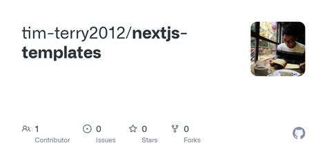 Github Tim Terry2012nextjs Templates