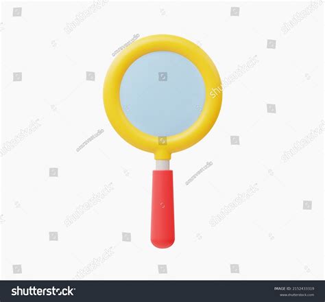 3d Realistic Magnifying Glass Vector Illustration Stock Vector Royalty