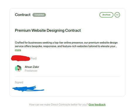 Directcontract Upworksuccess Premiumdesign Webdevelopment Ahsan Zakir