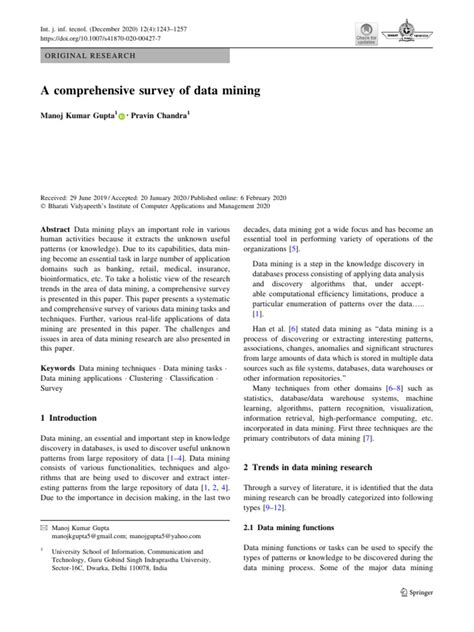 Data Mining Research Paper Pdf Cluster Analysis Machine Learning