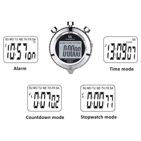 Ys Digital Stopwatch Timer Metal Stop Watch With B Grandado