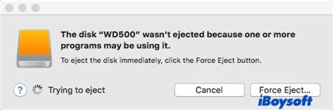 Can T Eject External Hard Drive On Mac Try These Fixes