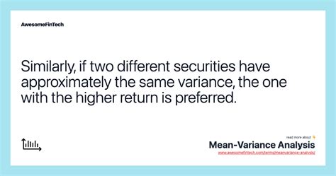 Mean Variance Analysis Awesomefintech Blog