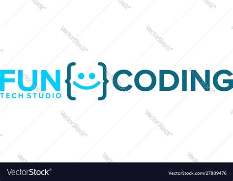Fun Coding Developer Icon Royalty Free Vector Image