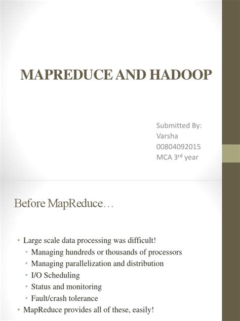 Hadoop And Mapreduce Pdf Apache Hadoop Map Reduce