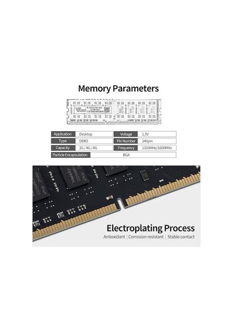 Vaseky Masaüstü Belleği 16g 8g 4g 2g Masaüstü Ram Ddr2 Ddr3 Ddr4 Pc Dımmaa 1600 Mhz 4 Gb Ddr3