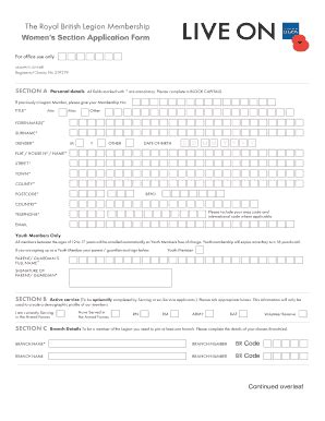 Fillable Online Women S Section Application Form Fax Email Print Pdffiller