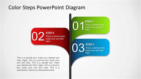 Color Steps Shape For PowerPoint SlideModel