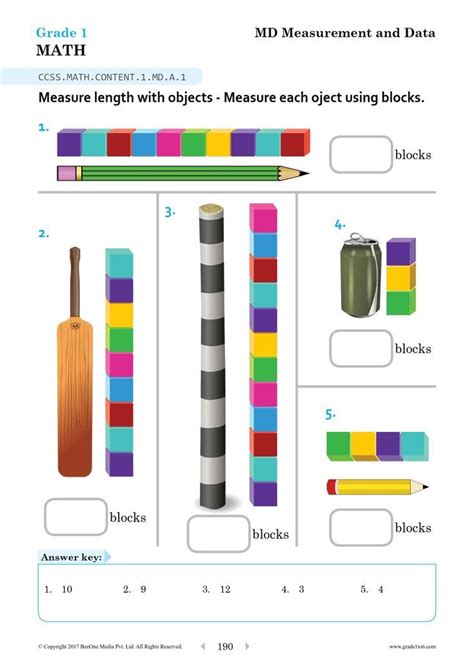 Common Core First Year Measurement Worksheets Measurement Worksheets