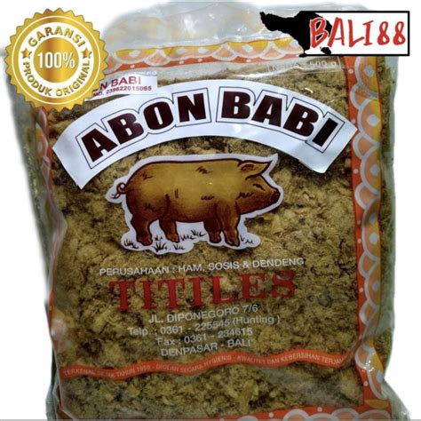 Jual Abon Babi Titiles Asli Original 500gr Shopee Indonesia