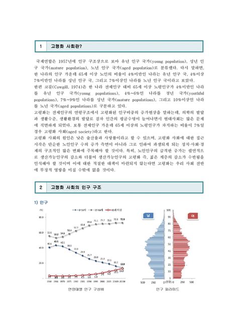노인문제의 원인과 해결방안 노인문제와 노인복지정책의 연관성 분석 사회과학