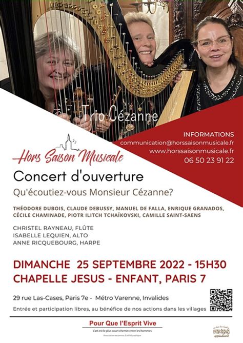 Concert Christel Rayneau Isabelle Lequien Et Anne Ricquebourg Le 25 Septembre 2022 Chapelle
