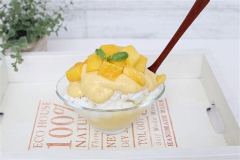 시원하고 달달한 망고빙수 만들기