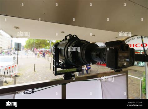 COLOGNE, GERMANY - SEPTEMBER 18, 2014: Sigma lens mount for testing ...