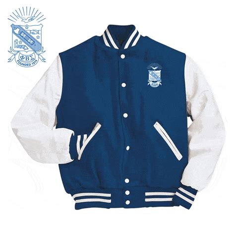 Phi Beta Sigma Varsity Crest Shield Jacket — Greeku