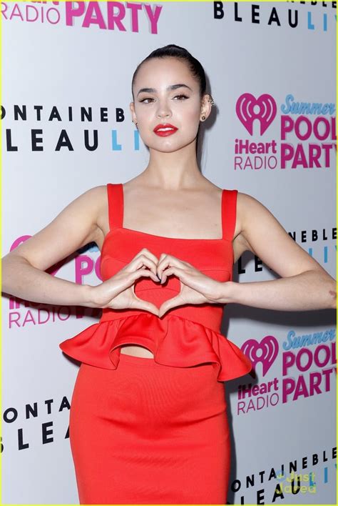 Sofia Carson Is Red Hot Hot Hot At Iheartradios Pool Party In Miami