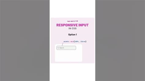 Responsive Input Fields In Css The Ultimate Guide Cssresponsiveinput Cssshorts Youtube