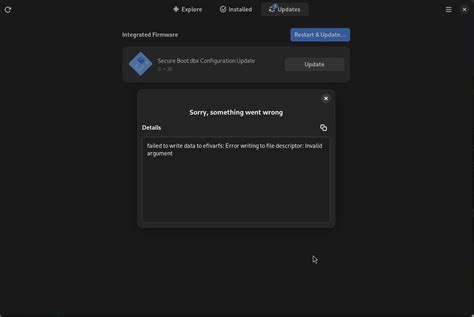 Software Update Error On Aarch64 Aeon R Opensuse