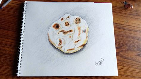 Drawing Chapati With Colored Pencils Colored Pencils Water Color Pencils Color Pencil Drawing