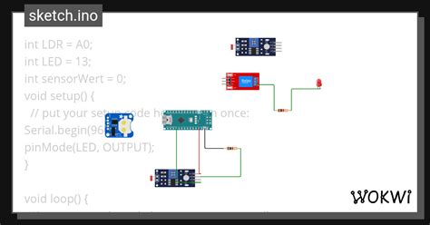 Ldr Wokwi Esp32 Stm32 Arduino Simulator