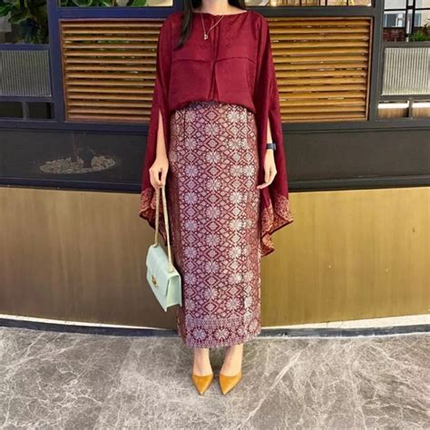 Jual Rok Lilit Songket Songket Melayu Rok Kebaya Bawahan Kebaya Pesta Shopee Indonesia