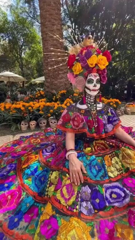Catrina Video Disfraz Dia De Muertos Disfraces De Catrinas