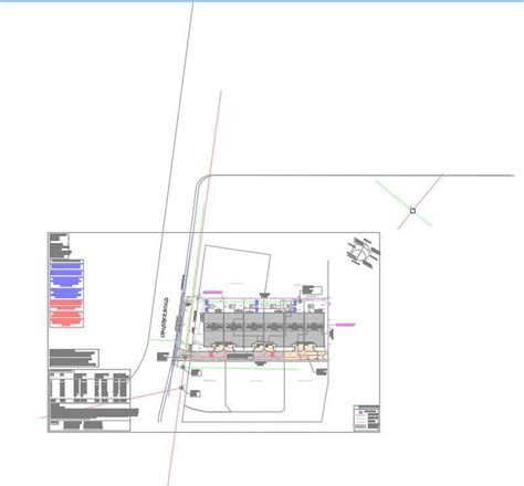 Site Layout Of Row House Design In Autocad 2d Dwg File