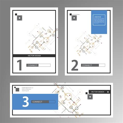 Premium Vector Vector Geometric Data Design Circles Dots Lines