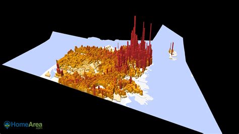 3d Population Density Of The Us