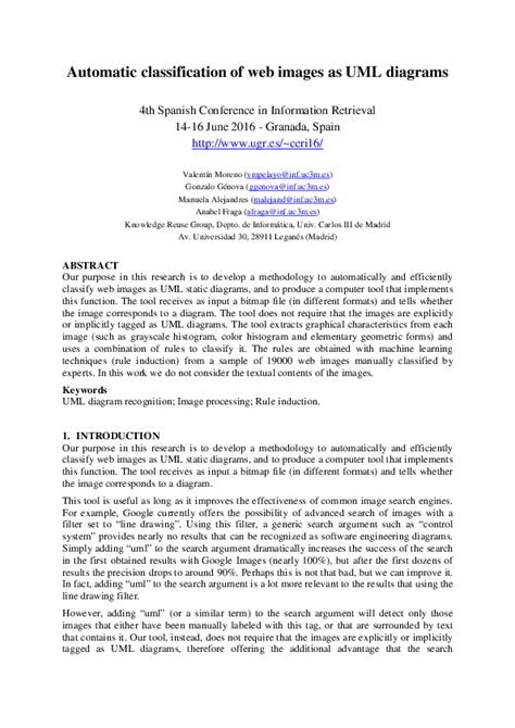 pdf automatic classification of web images as uml diagrams
