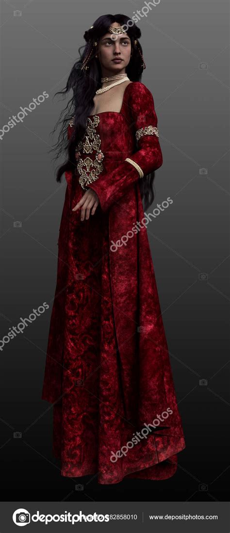 Red Medieval Princess Dress