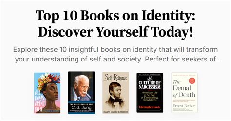 Top 10 Books On Identity Discover Yourself Today Summaries And Audio
