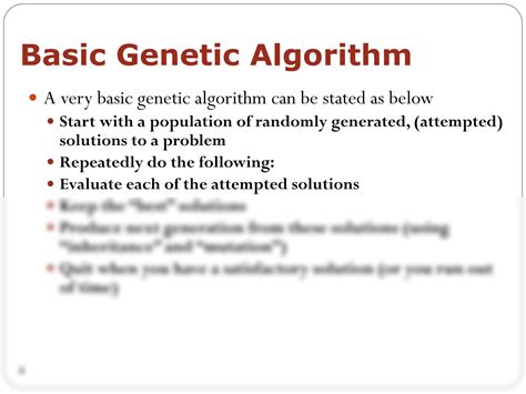 Solution What Is Genetic Algorithm In Artificial Intelligencepdf
