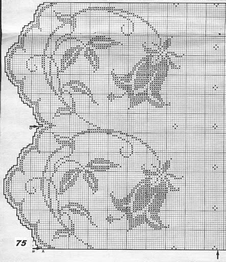Занавеска на окно крючком схема Схемы вязания занавески филейным узором Crochet Curtains