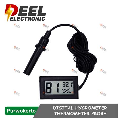 Digital Hygrometer Thermometer Plus Probe Sensor Kelembaban Temperatur Lazada Indonesia