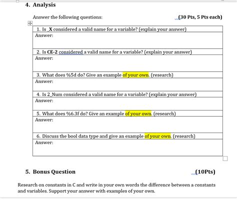 solved experimental work exercise 1 20 pts write a c