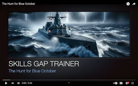 The Hunt For Blue October Skills Gap Trainer