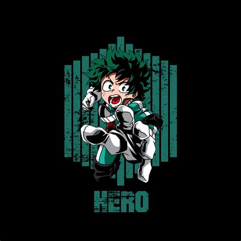 Izuku Midoriya Wallpaper 4k Black Background
